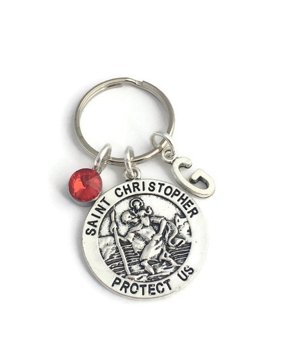 Saint Christopher Keyring St Christopher Keychain - Etsy