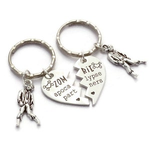 Zombie Keychains, Zombie Apocalypse Partners, Walkers Keyrings, Dead ...