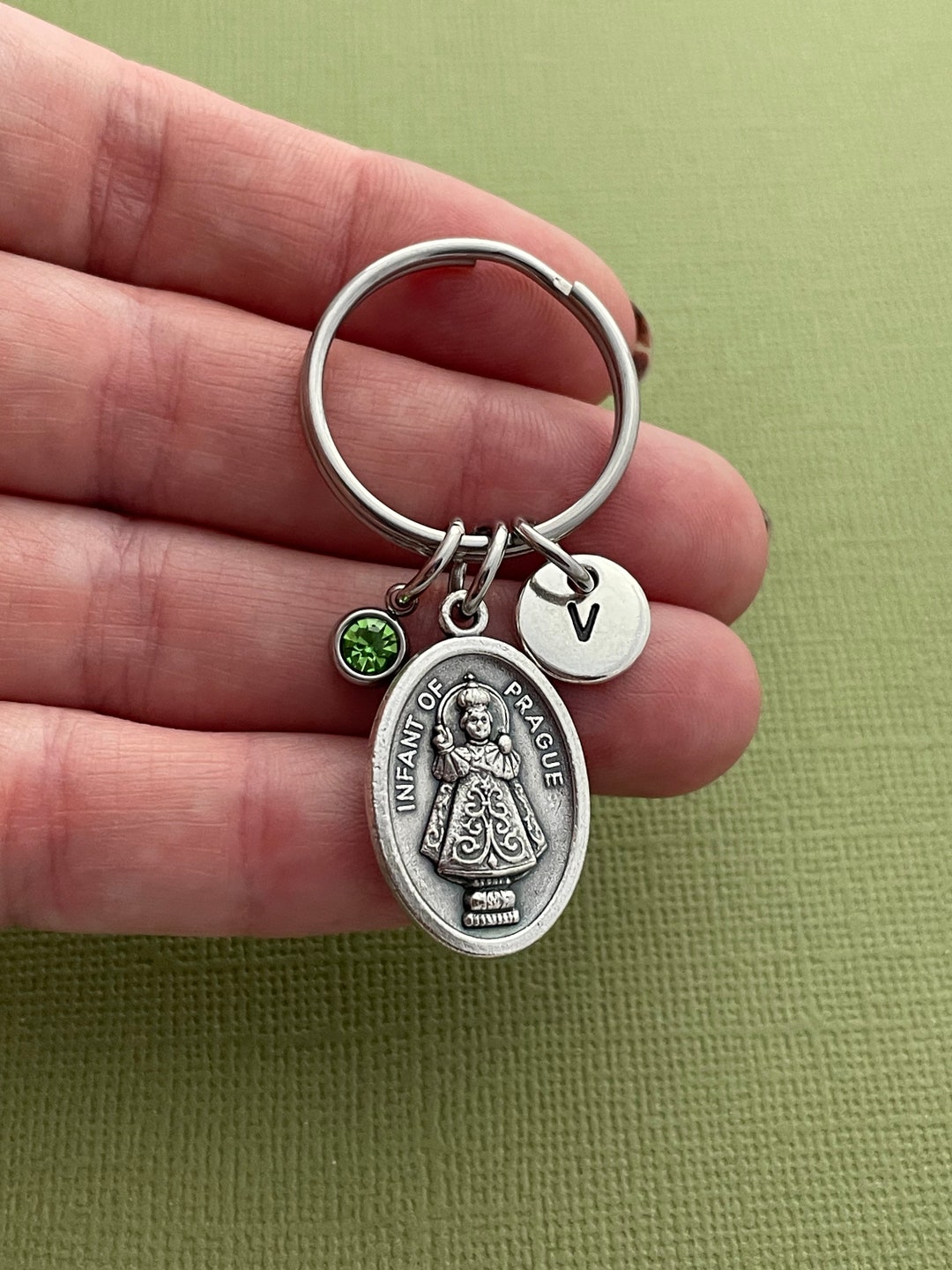 Infant of Prague Keychain, Hen Party Gift, Good Luck Token, Irish ...