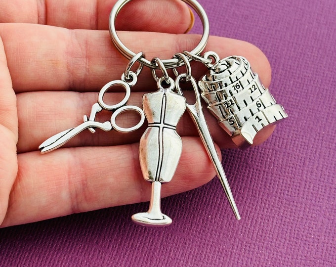 Tailor Gift, Sewing Keychain, Fashion Student Graduation, Seamstress ...