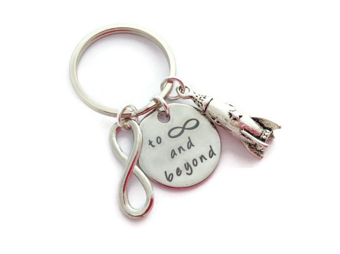 To Infinity And Beyond Keyring Rocket Keychain Best Friend | Etsy