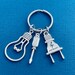 Gift for Electrician, Student Electrician Gift, Electric Bulb Keyring ...