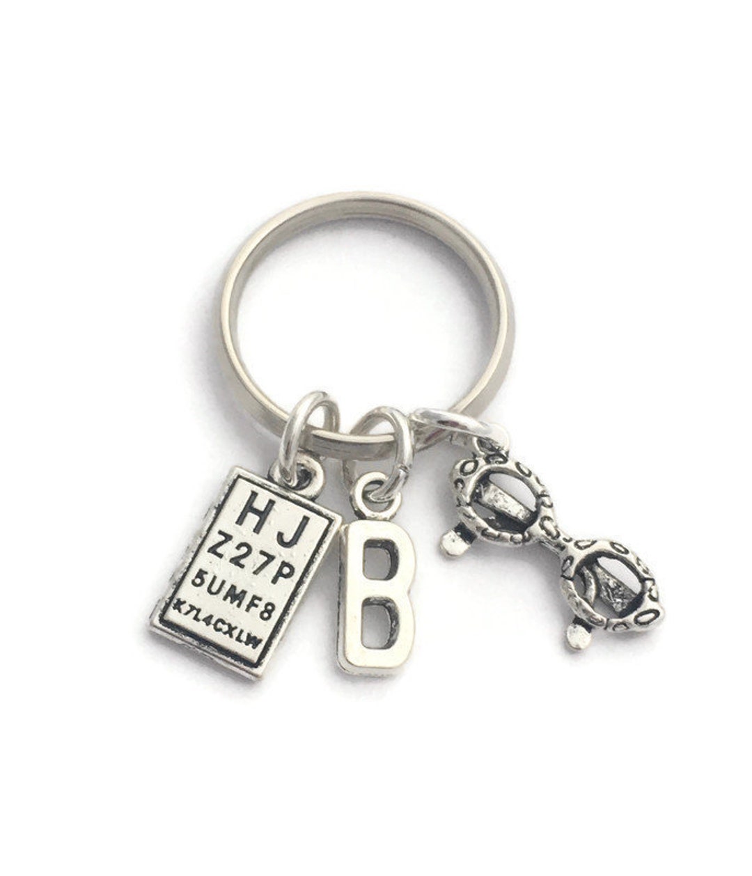 Personalised Eye Test Chart Keyring Ophthalmologist Keychain - Etsy UK