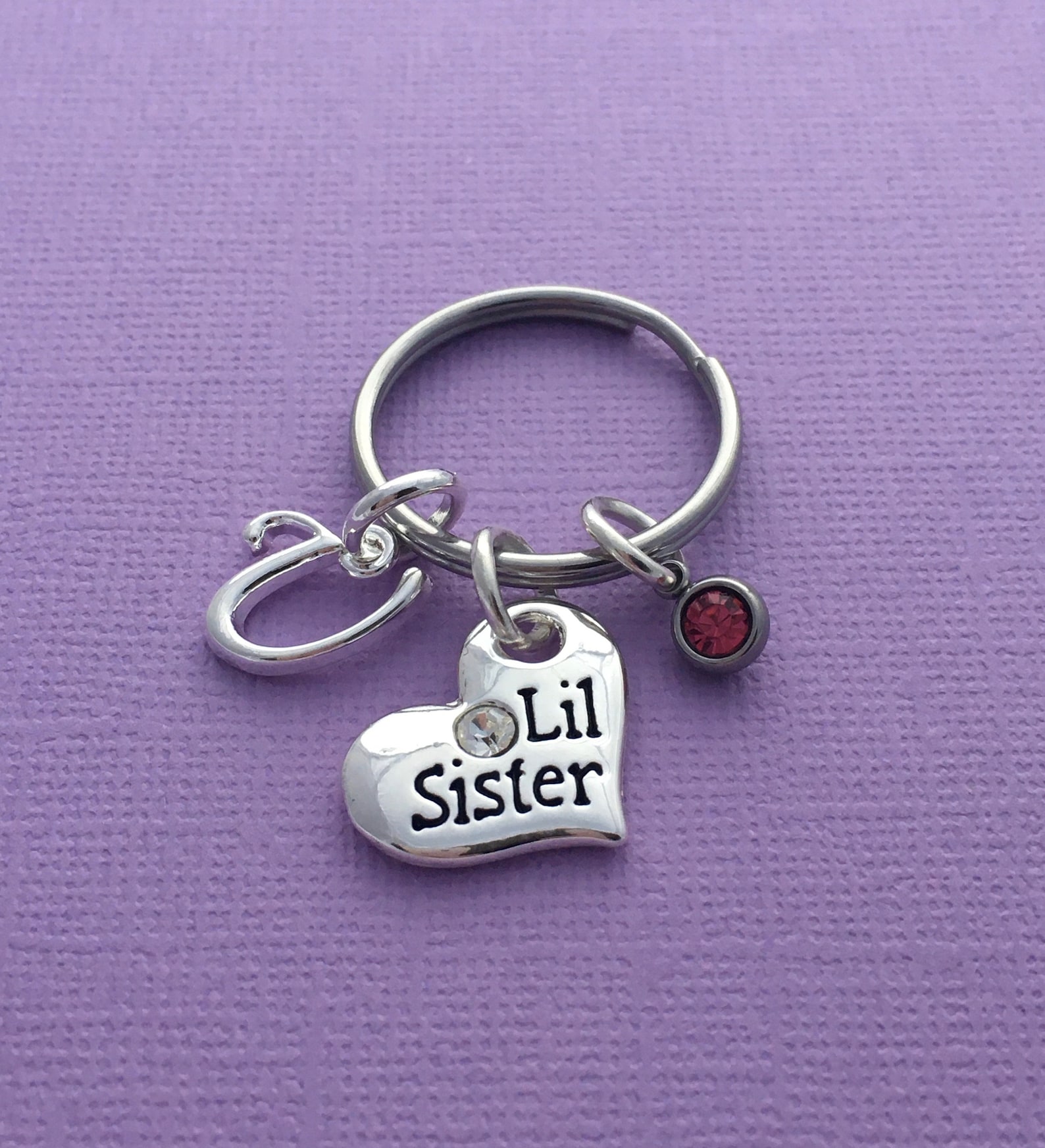 Sister Gift Big Sister Keychain Lil Sister Keyring | Etsy