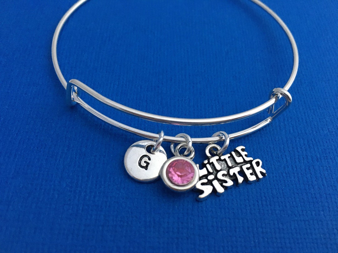 Gift For Little Sister Little Sister Bangle Lil Sister Charm