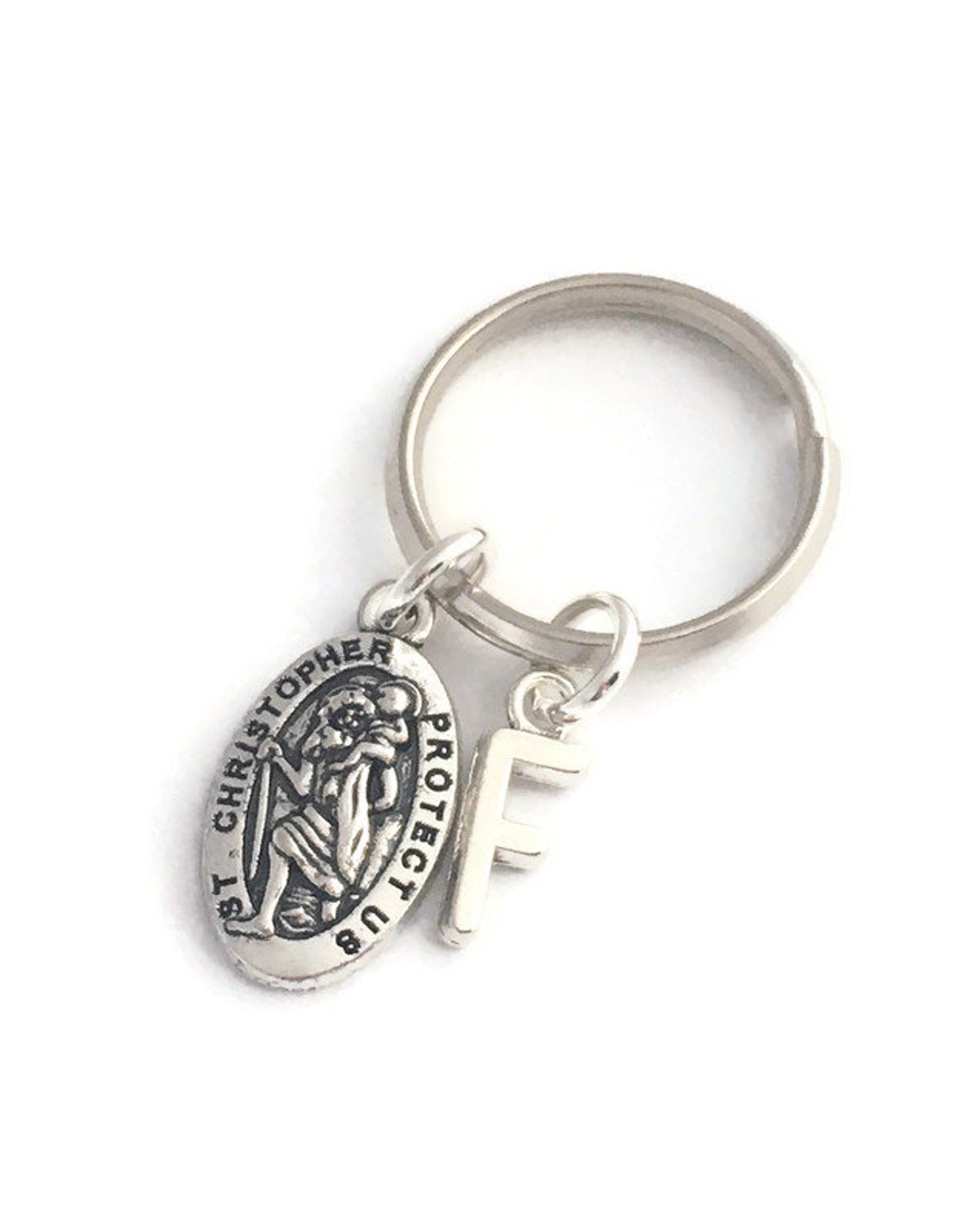 Saint Christopher Keyring Personalised Keychain St Chris - Etsy UK