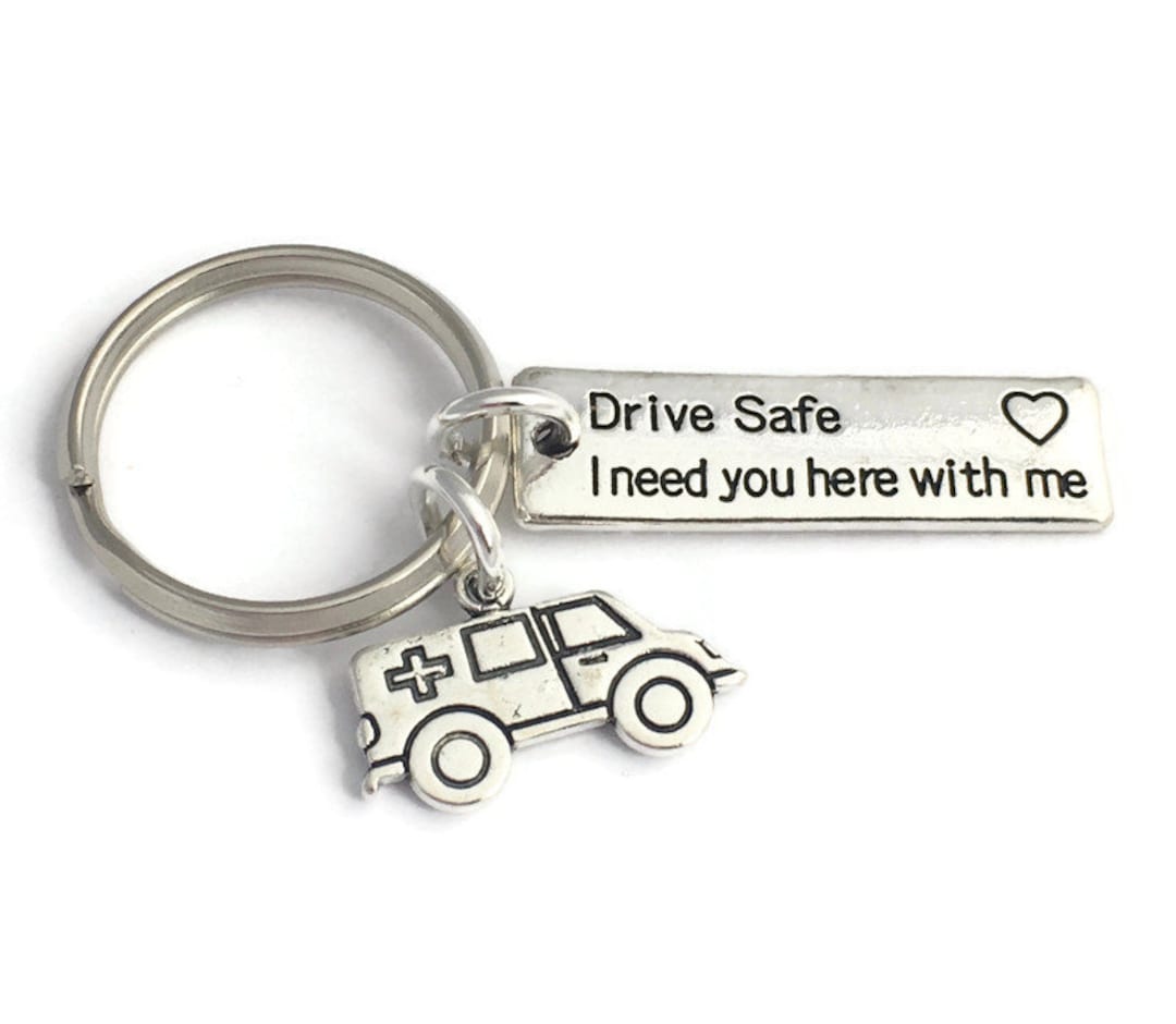Ambulance Driver Keychain, Drive Safe Keyring, Thank You Key Worker ...