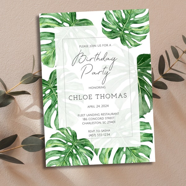 Monstera Party - Etsy