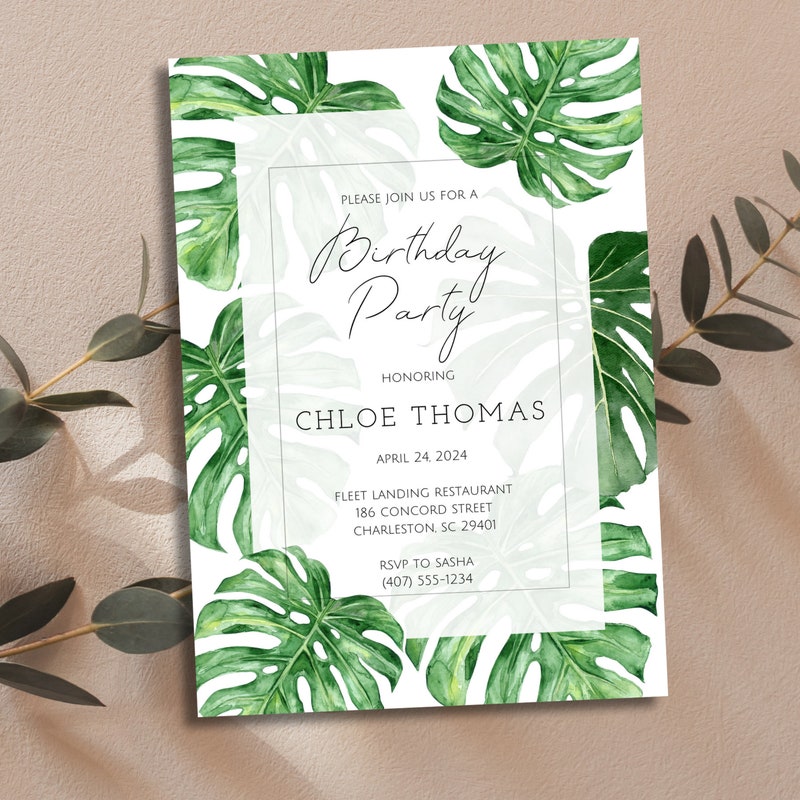 Monstera Party - Etsy