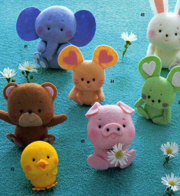 Japanese Felt Mascot Toy Accessory Sewing Pattern Ebook - Etsy