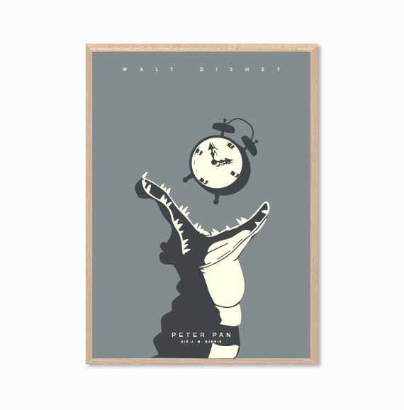 Peter Pan Crocodile Clock