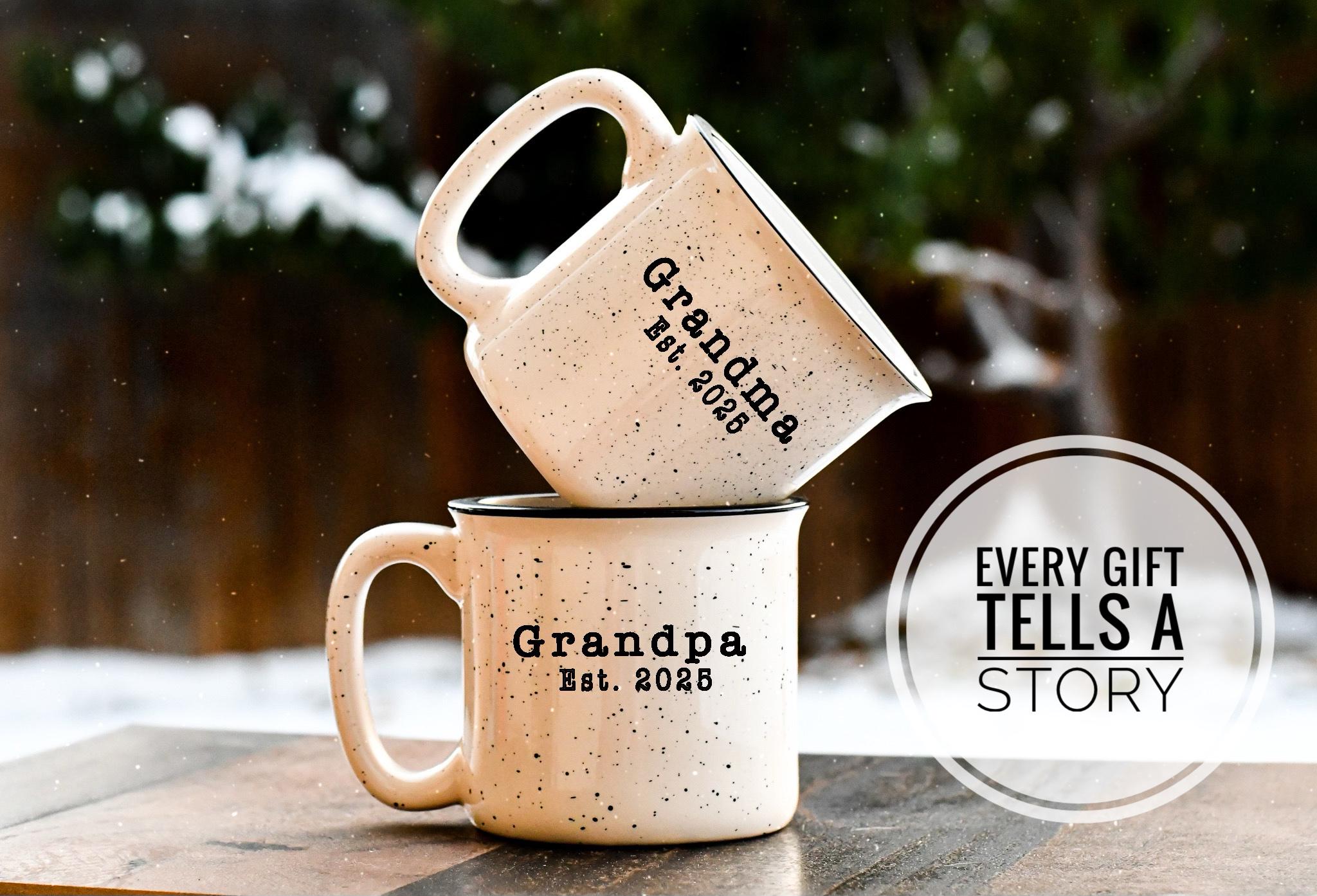 Pregnancy Announcement Grandparents Gifts First Time 2025 Mug，2025 ...