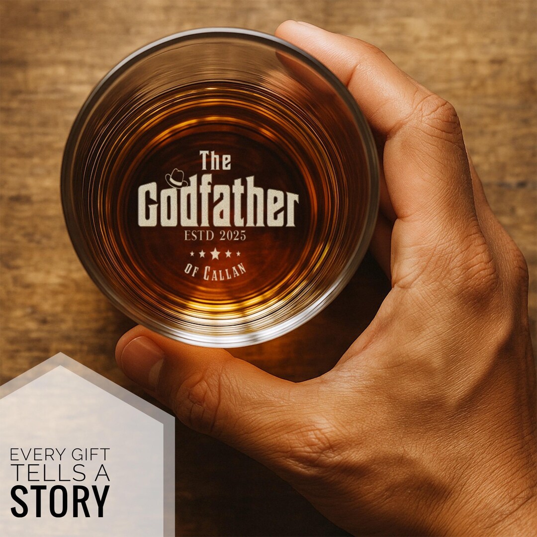 Godfather Gift, Godfather Proposal, Godfather Personalized Bottom Rocks ...