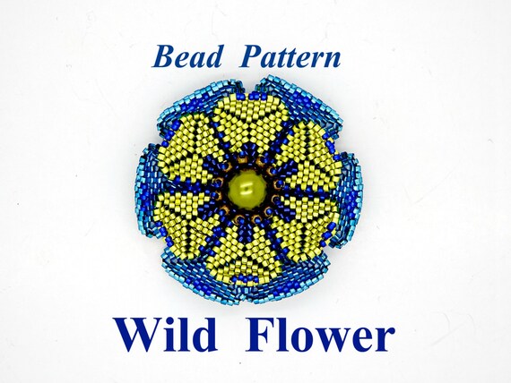 Tutorial Wild Flower Peyote Bead Pattern Pdf Download Original - Etsy