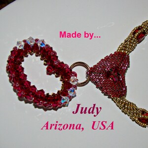 Tutorial Peyote Heart Bail, Pendant, Charm. Instant Pattern Download ...