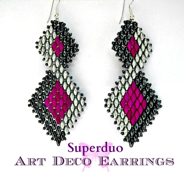 Superduo Earrings - Etsy