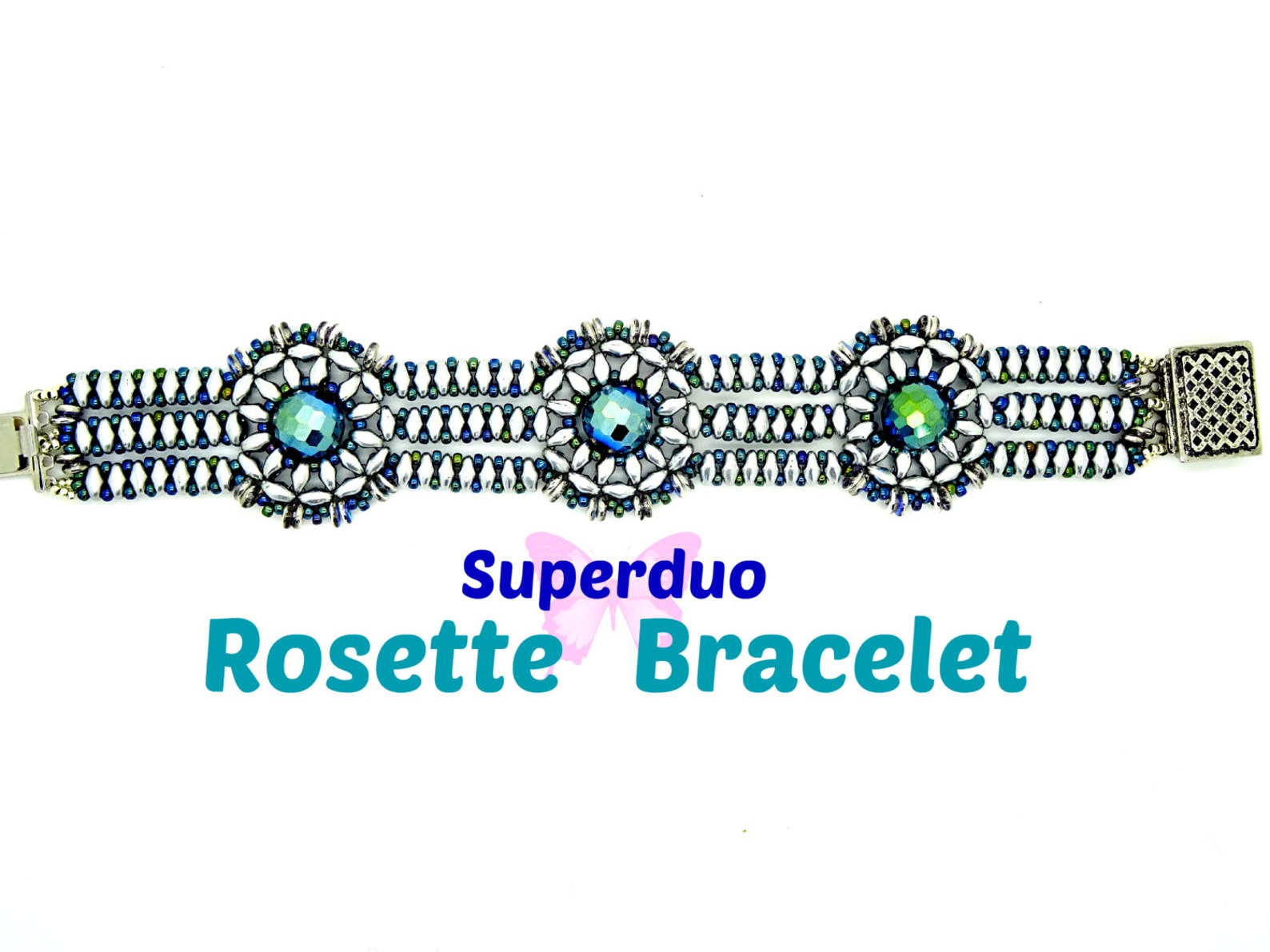 Tutorial Superduo Rosette Bracelet Pattern. Step by Step - Etsy
