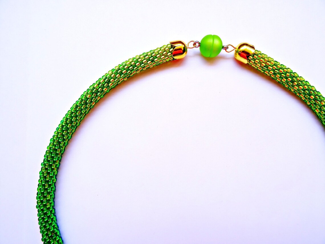 Tutorial Ombre Bead Crochet Necklace and Bracelet Pattern. - Etsy