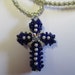 Tutorial Superduo Cross Pendant. Super Duo Rosary. Beaded Cross ...