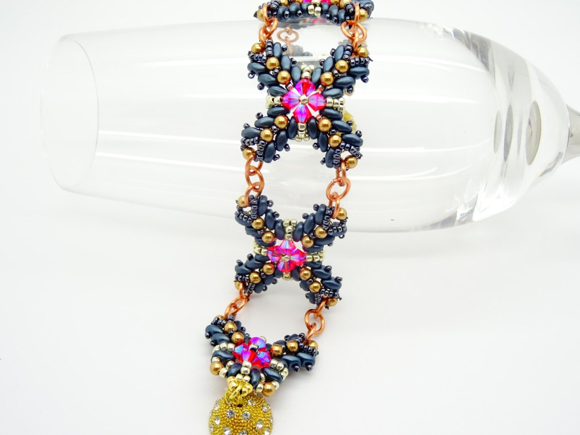 Tutorial Superduo X Bracelet . Instant Pattern Download . | Etsy