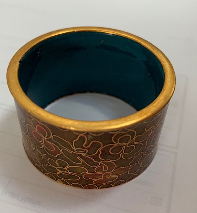 Beautiful Old Set of 6 Vintage Chinese Cloisonne Napkin Ring - Etsy