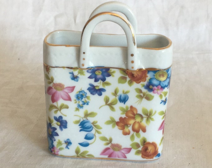 Nantucket Home Deco Chinese Floral Porcelain Mini Basket With - Etsy
