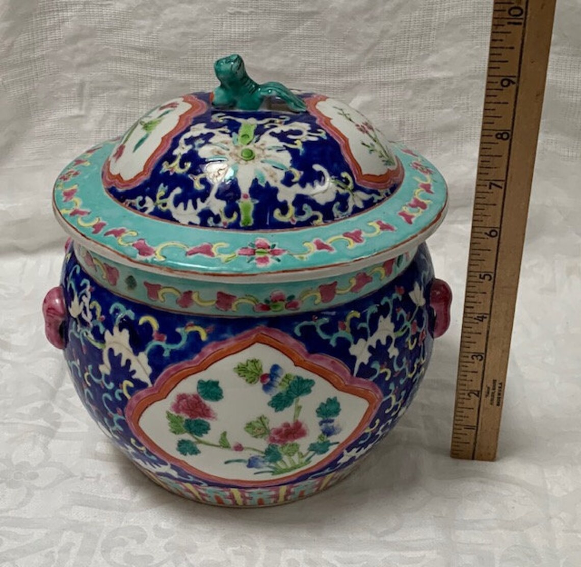 Vintage Chinese Exceptional Porcelain Storage Container Lidded Pot - Etsy