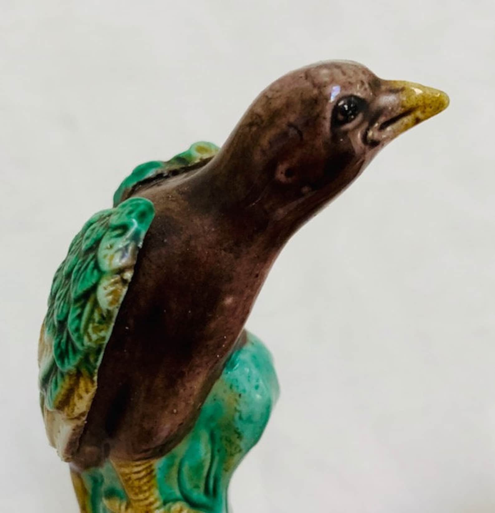 Chinese Majolica Ceramic Roof Tile Eagle Figurines Statue - Etsy