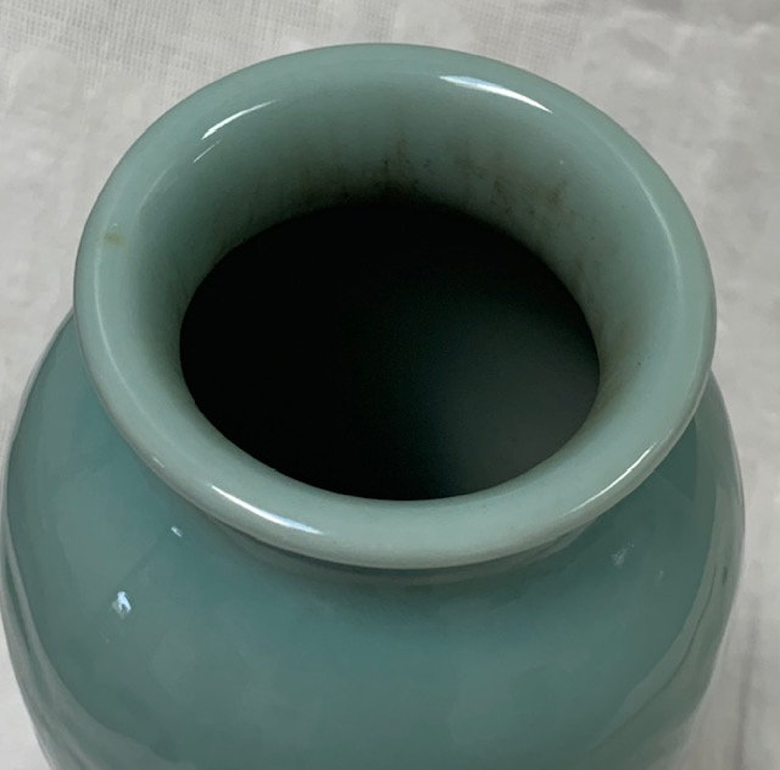 13" High Retro Chinese Longquan Celadon Glazed Railing-shaped Vase. - Etsy