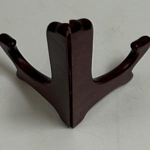 5" Hardwood Finished Wooden Art Plate Picture Decor Display Stand - Etsy