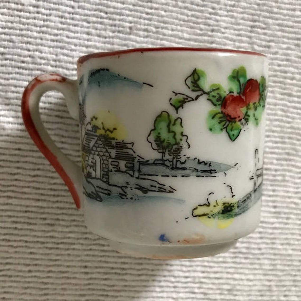 Antique Hand Painted Eggshell Porcelain Japanese Tea Cups and - Etsy