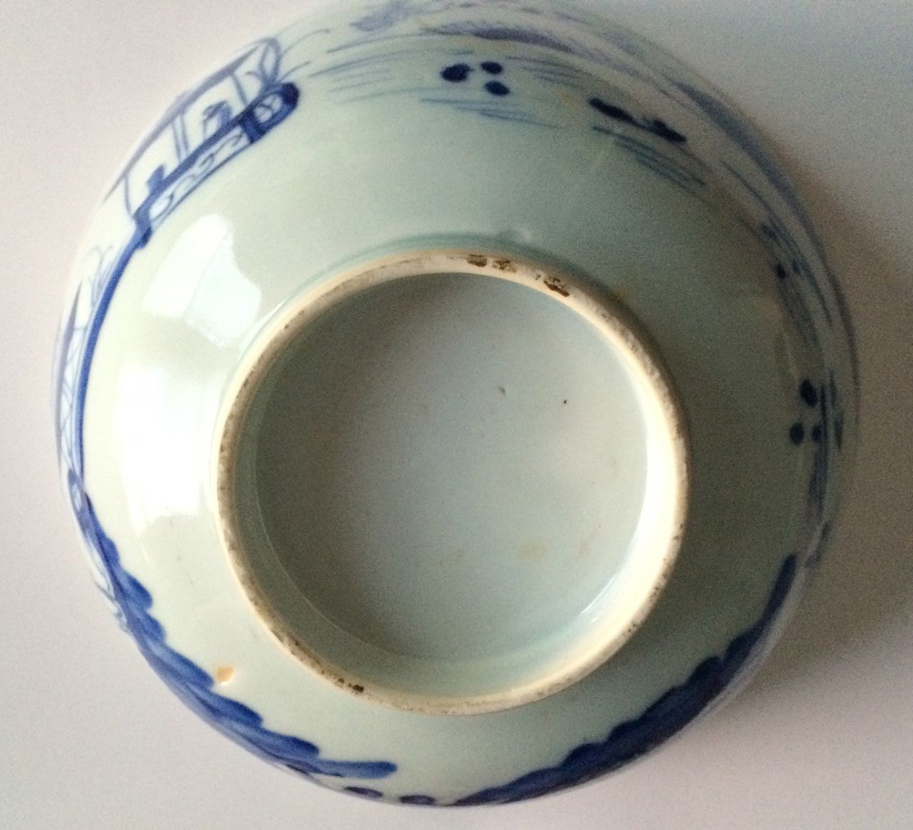 Qing Dynasty Antique Chinese Hand Painted Canton Pattern Blue White ...
