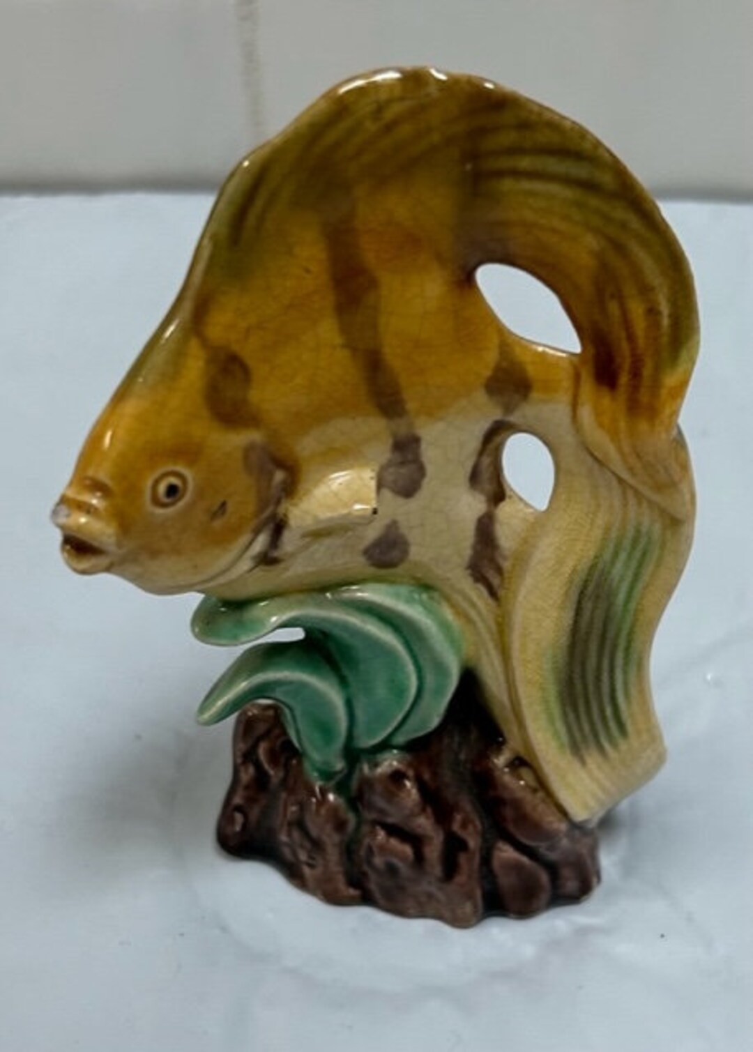 Vintage Chinese Shiwan Ceramic Clay Pottery Figurine Handmade Lucky ...