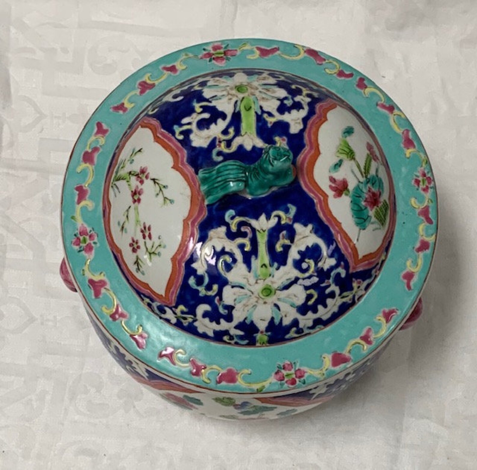 Vintage Chinese Exceptional Porcelain Storage Container Lidded Pot - Etsy