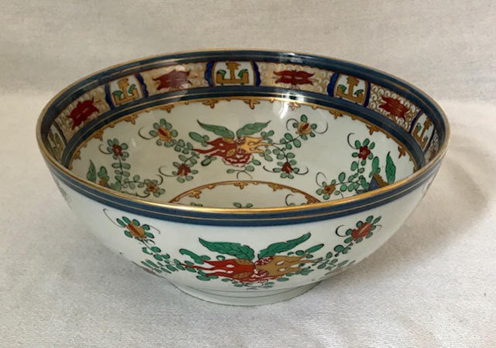 Antique Japanese Gold Imari Hand Painted Decorative 9" Bowl - Etsy