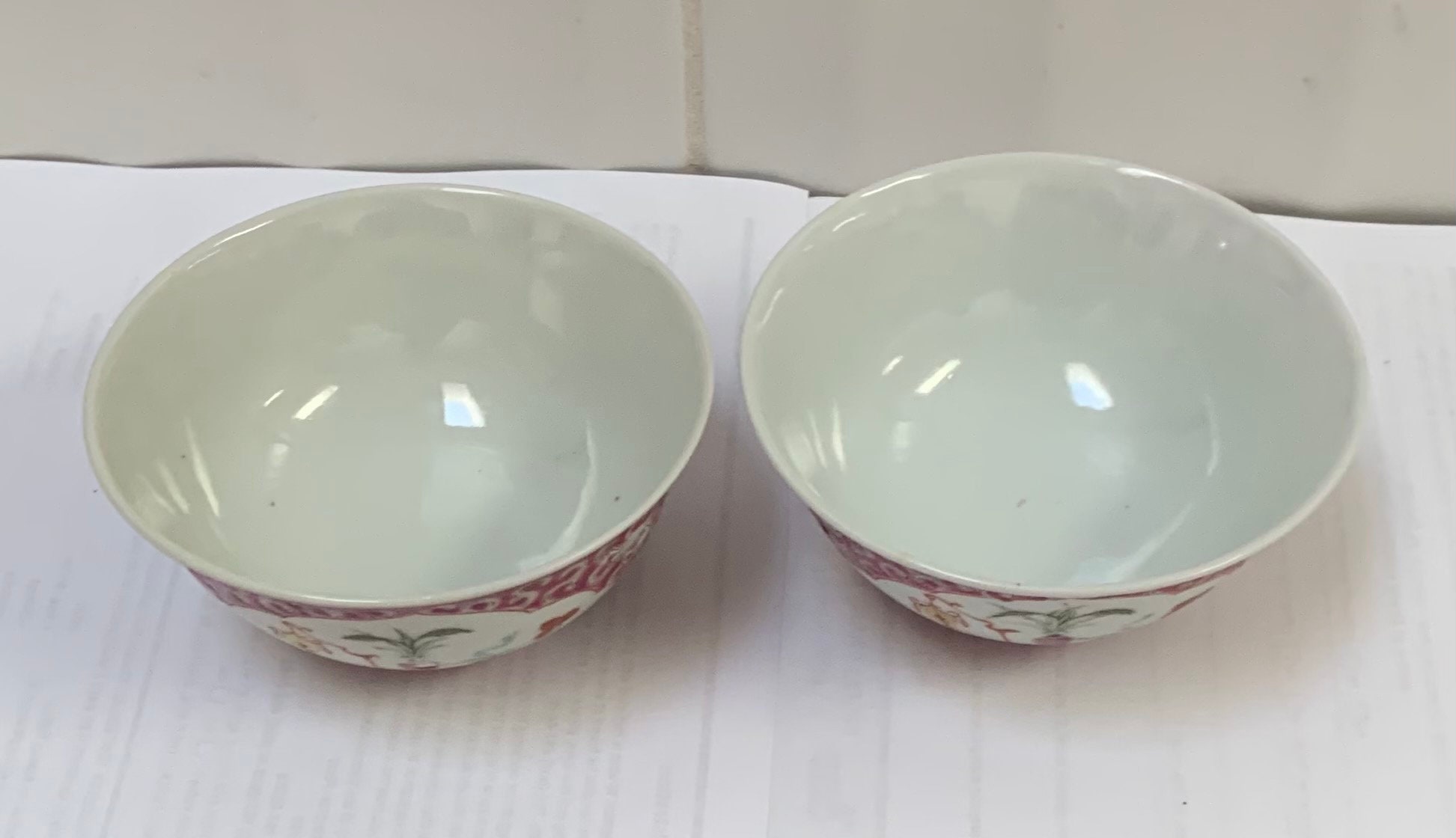 A Pair of Chinese Antique Fine Ruby-ground Famille Rose | Etsy