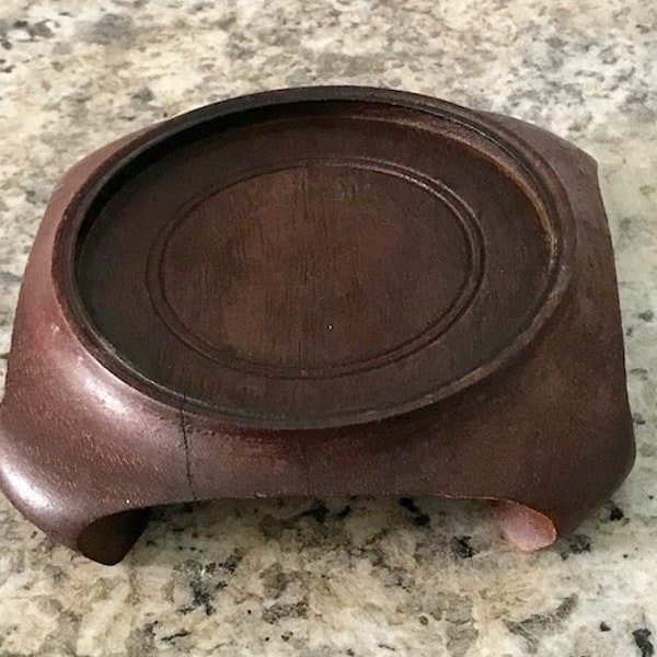 Antique Wooden Bowl Stand - Etsy