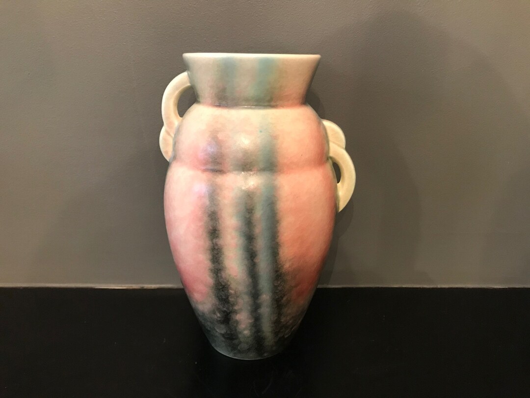 Sylvac Art Deco Pink and Blue Ceramic Vase - Etsy UK