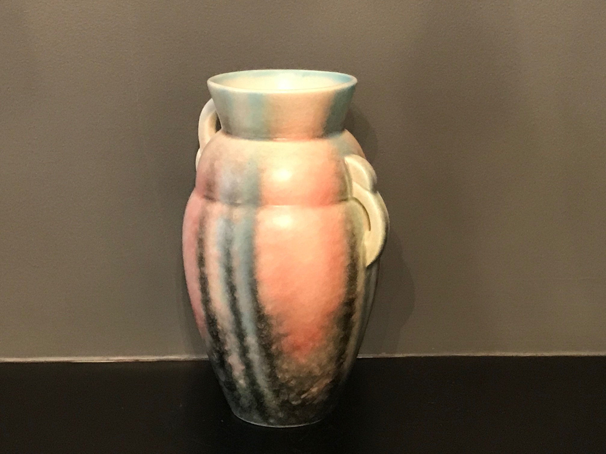 Sylvac Art Deco Pink and Blue Ceramic Vase - Etsy UK