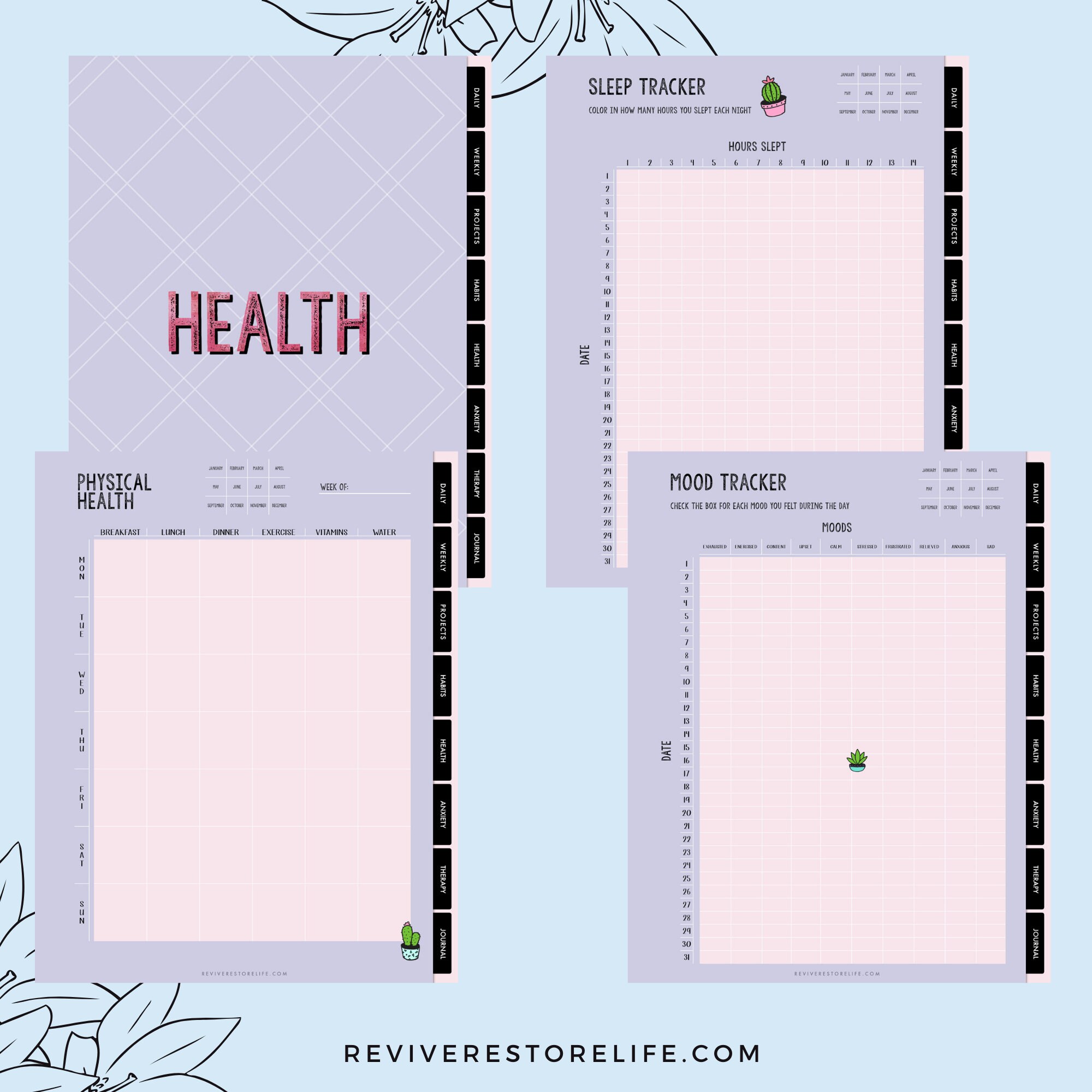 Digital Planner for Anxiety and Therapy Goodnotes iPad - Etsy