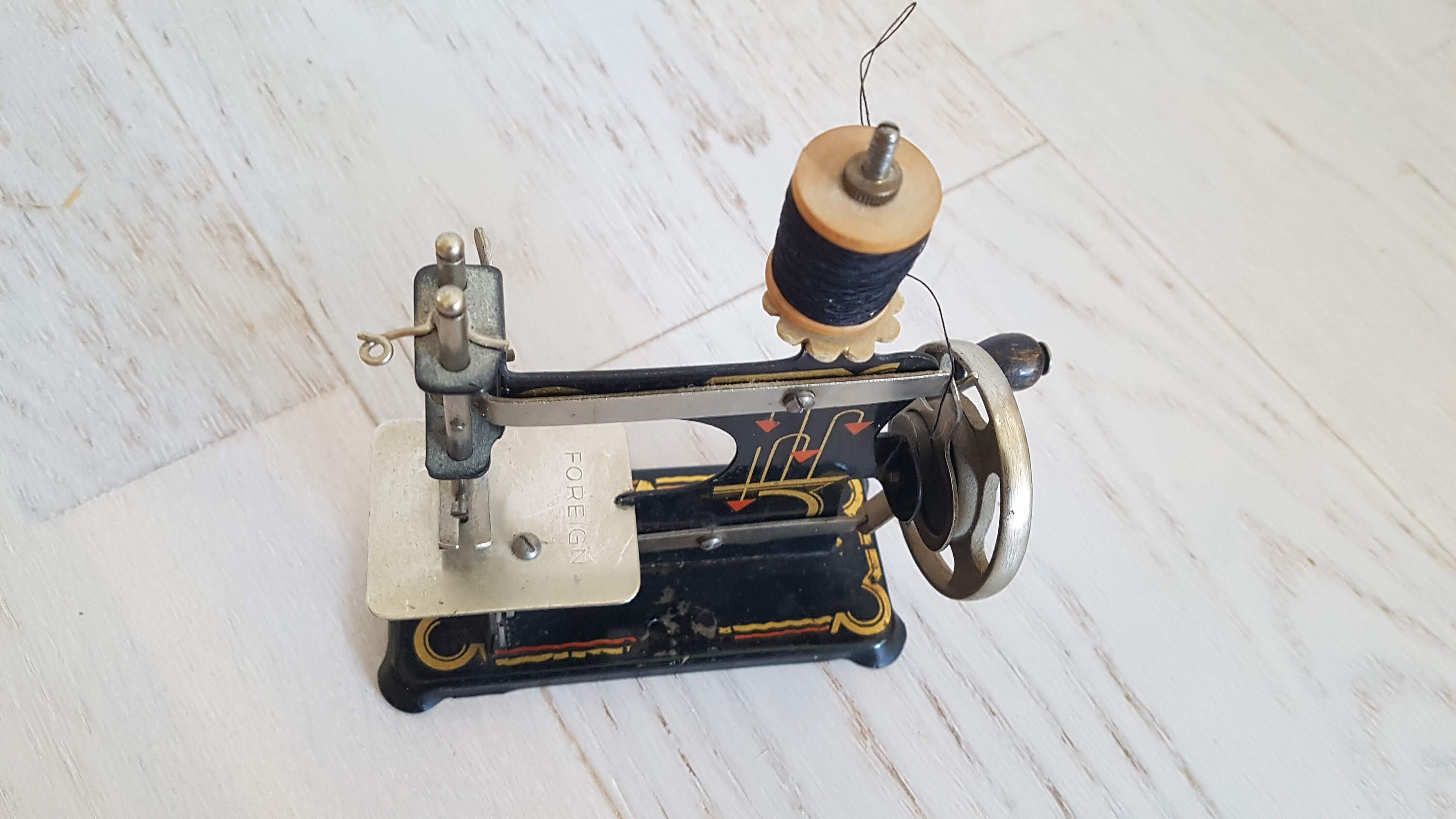 Casige Tin Toy Sewing Machine Germany - Etsy