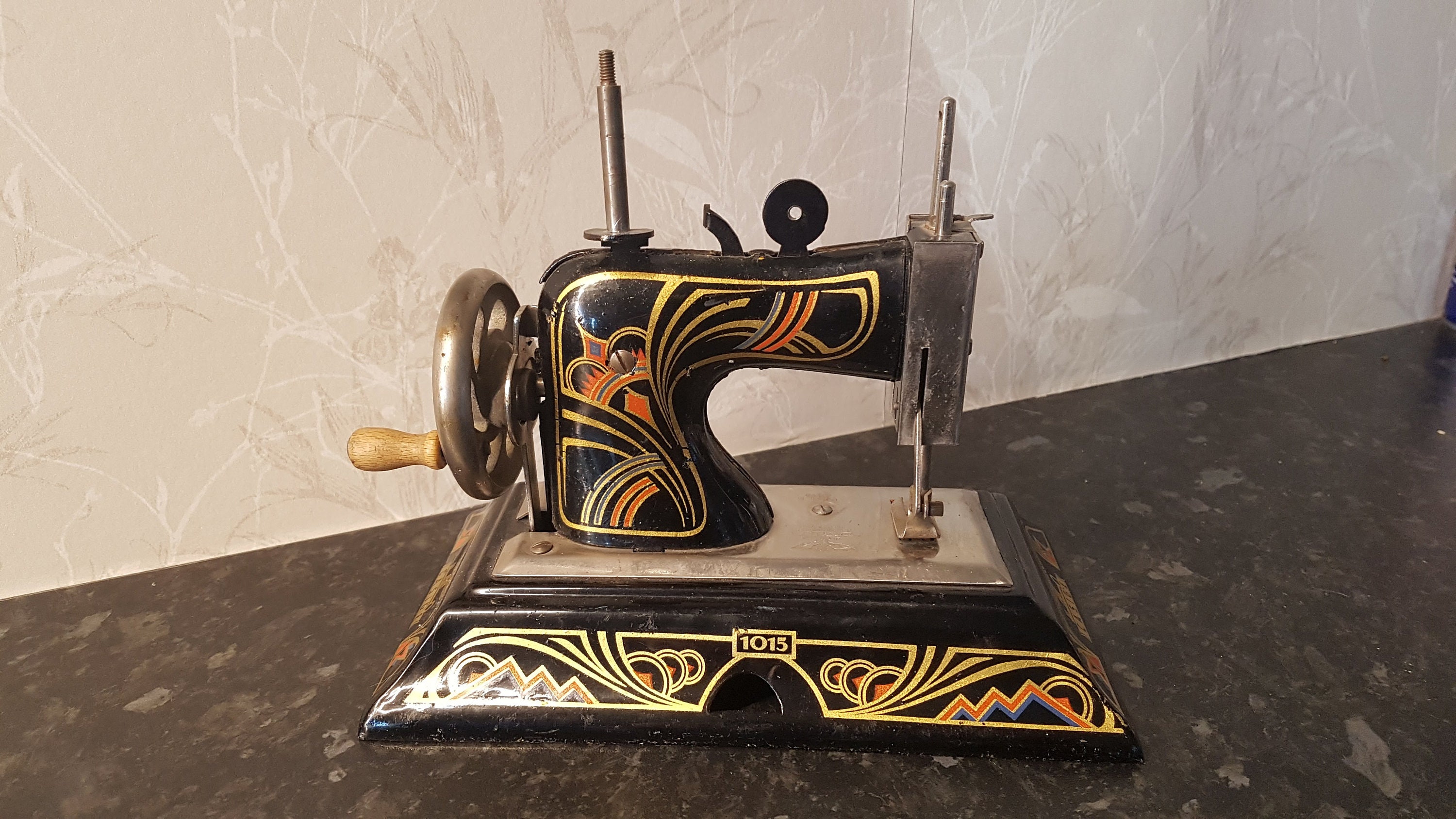 Casige Tin Toy Sewing Machine Germany 1015 - Etsy
