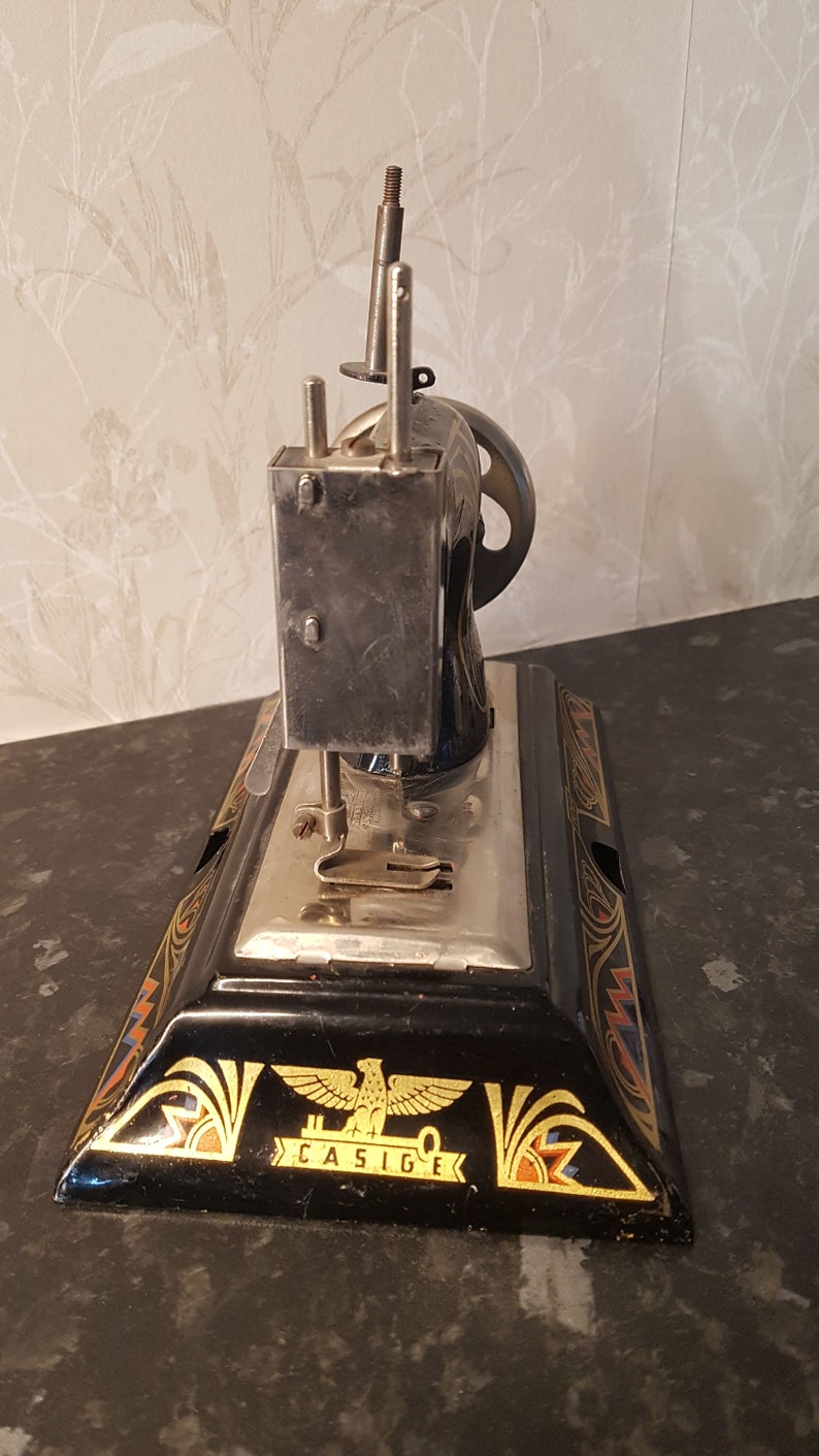 Casige Tin Toy Sewing Machine Germany 1015 - Etsy