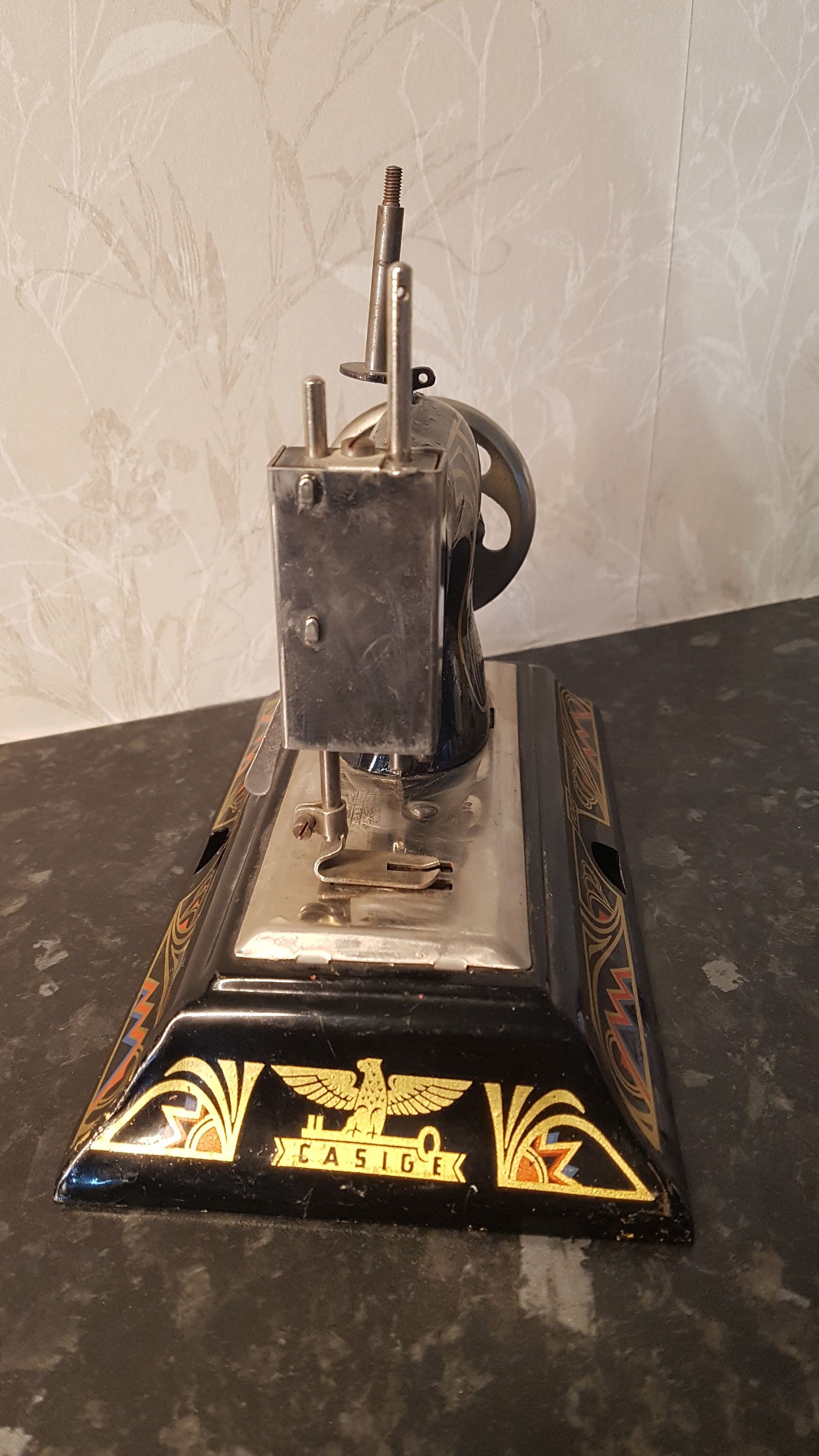 Casige Tin Toy Sewing Machine Germany 1015 - Etsy