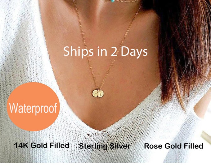 Custom Hand Stamped Pewter 1 Inch Circle Necklace Choose Your Phrase ...