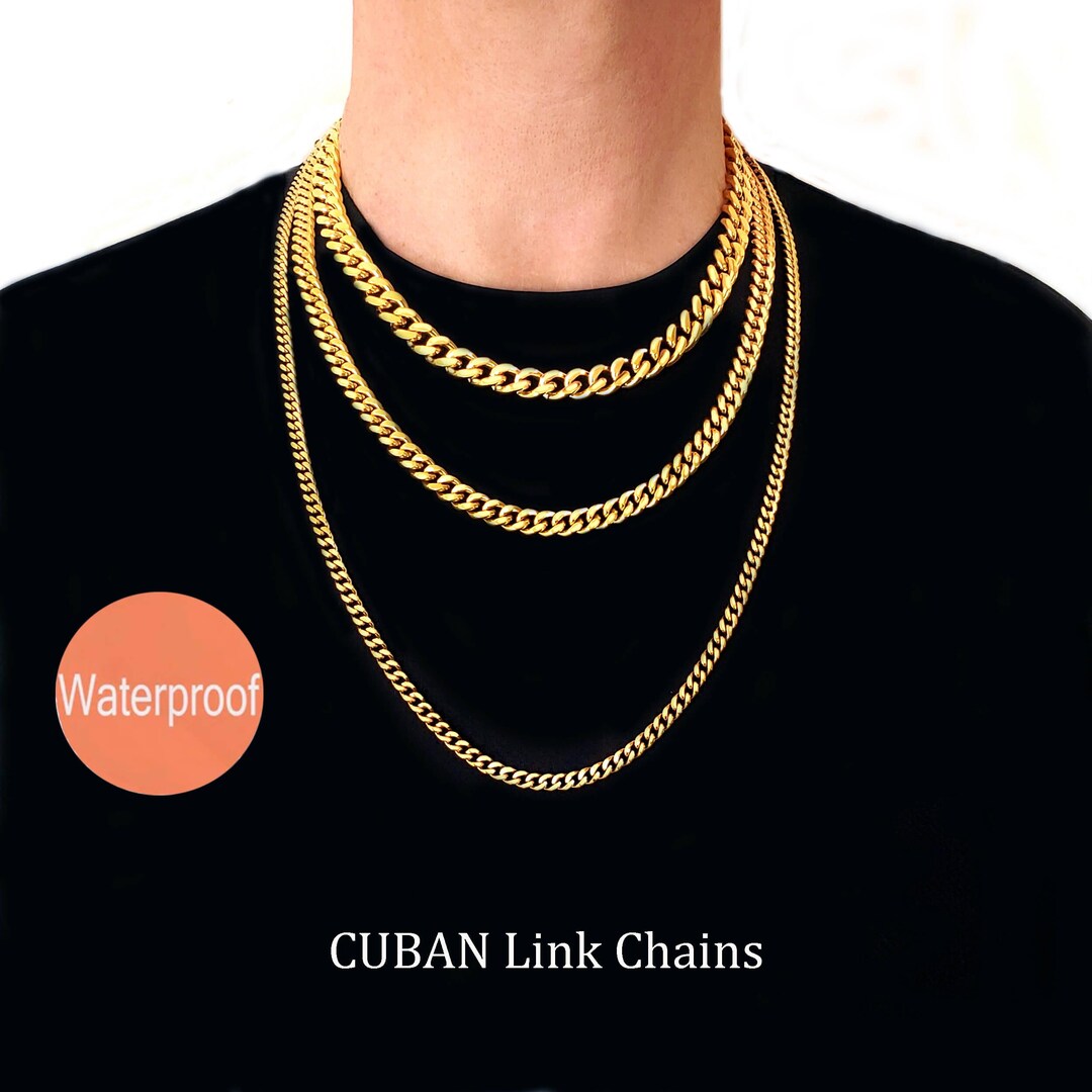 Mens Chain, Necklace for Men, Cuban Link Chain, Gift for Boyfriend ...