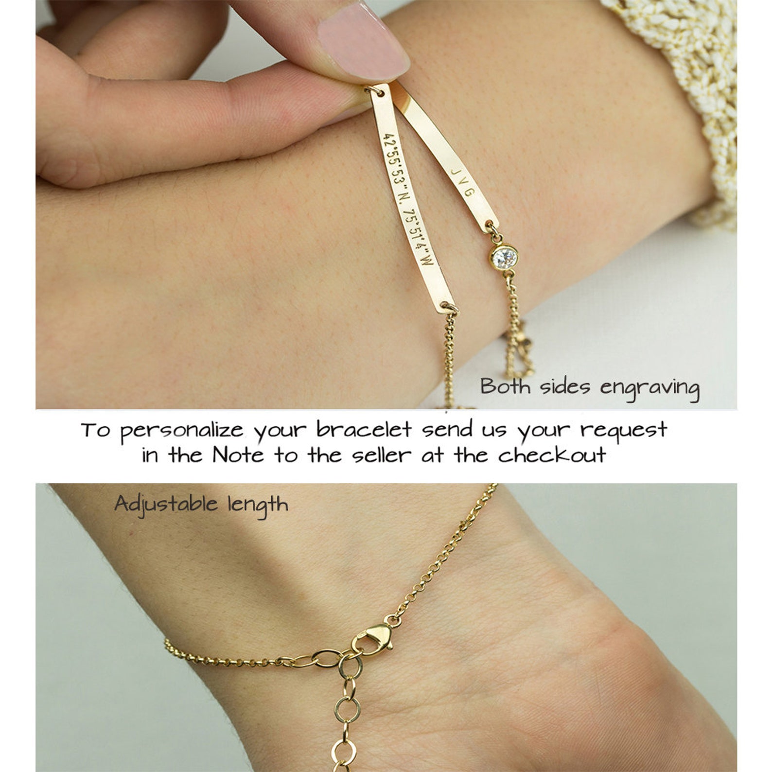 Inspirational Bracelet Sterling Silver, Motivational Quote Bracelet ...