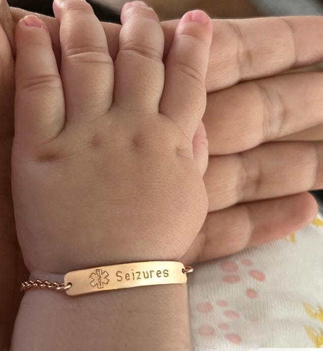 Infant medical alert bracelet store