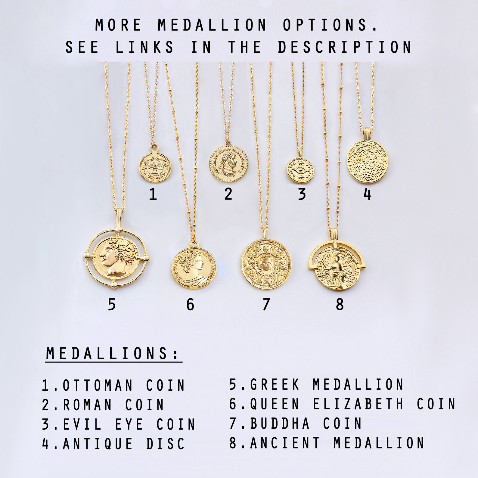 Greek Coin Necklace, Coin Necklace Gold, Greek Jewelry, Gifts for Women ...