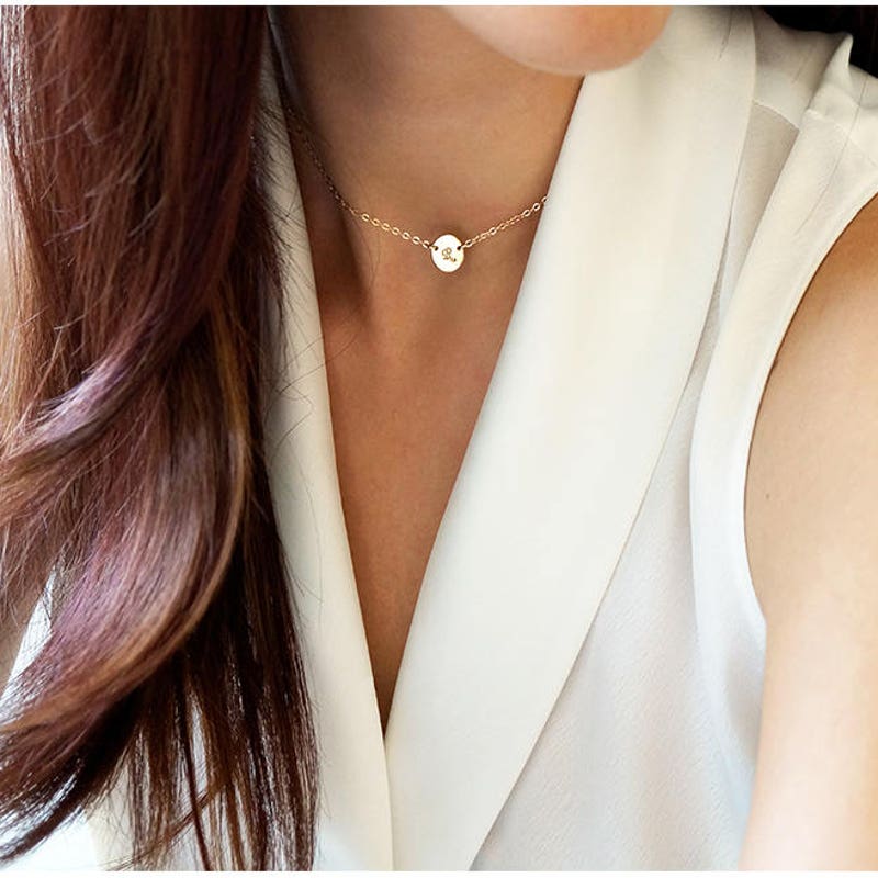 Gold Choker Necklace - Etsy